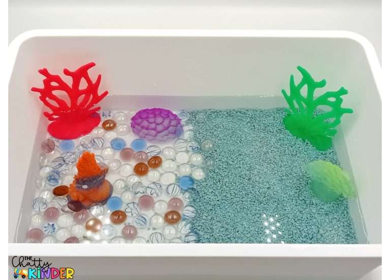 Ocean Sensory Bin - Sensory Play for Kids - The Chatty Kinder