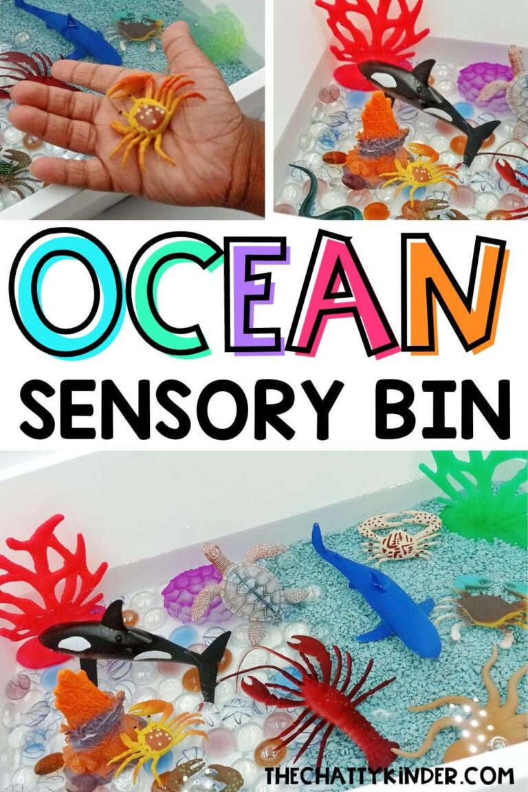 Ocean Sensory Bin - Sensory Play for Kids - The Chatty Kinder