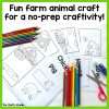 What is in this Farm Animals Craft Activity printable? - The Chatty Kinder