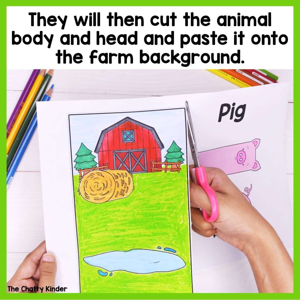 What is in this Farm Animals Craft Activity printable? - The Chatty Kinder