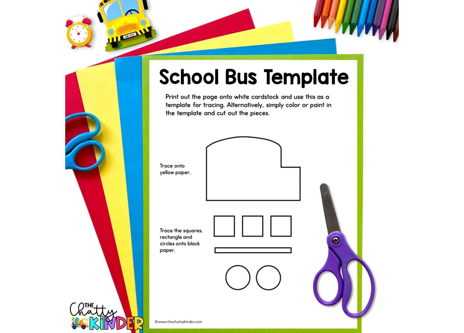 Paper Plate School Bus Craft for Kids - Back to School Craft - The ...
