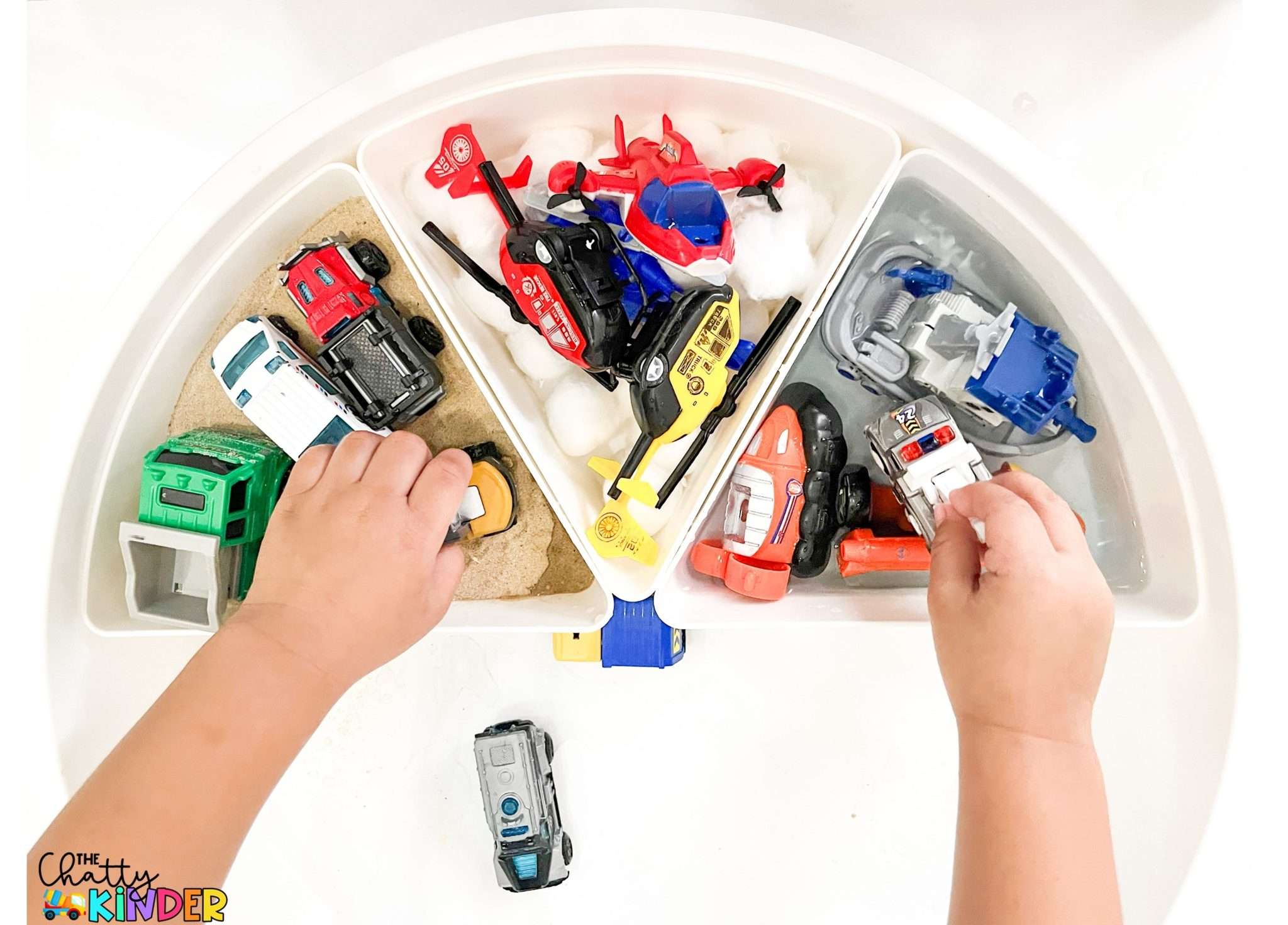 Transportation Sorting Sensory Bins for Fun Imaginative Play - The ...
