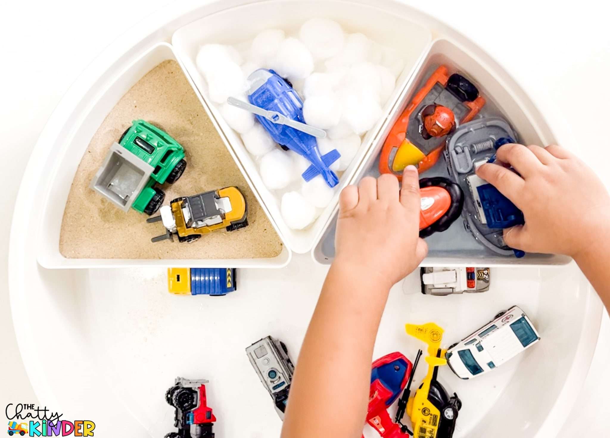 Transportation Sorting Sensory Bins for Fun Imaginative Play - The ...