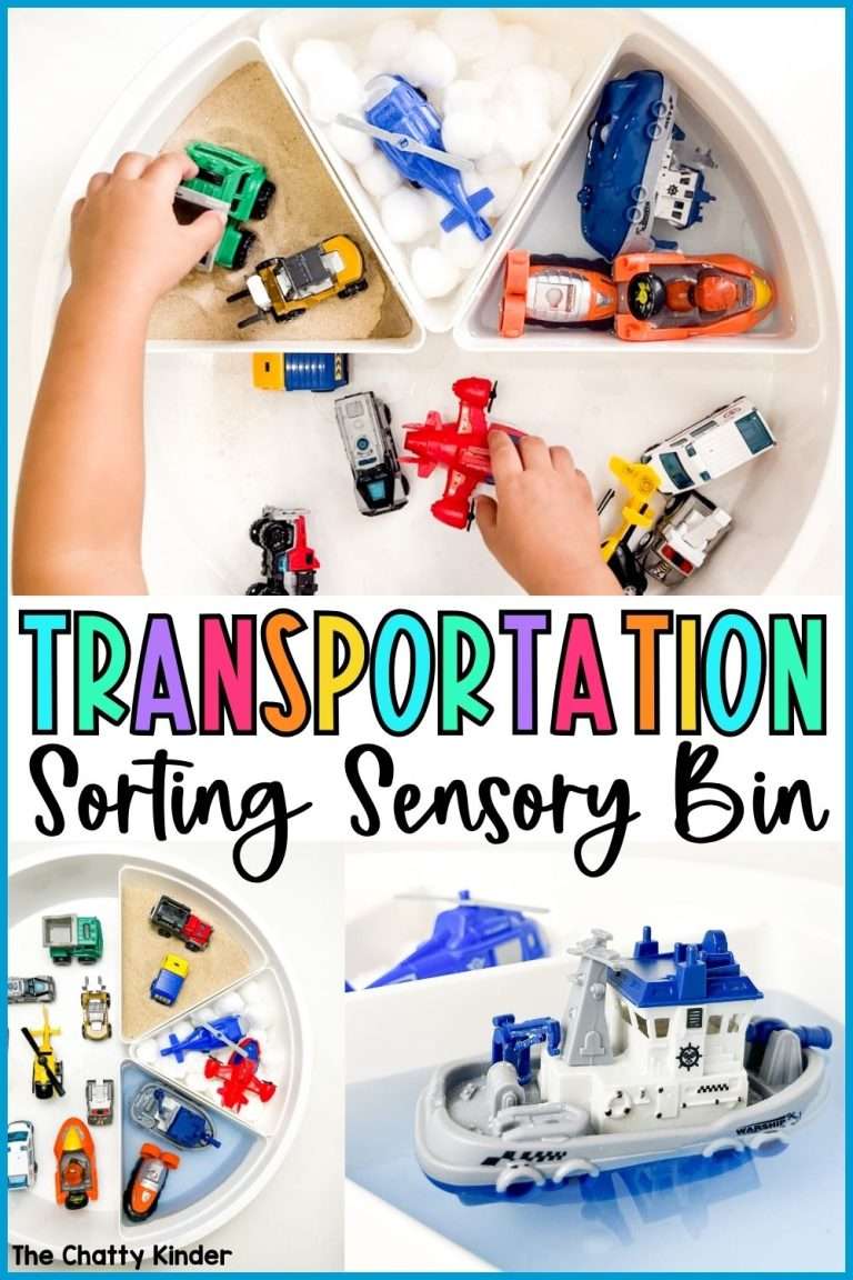 Transportation Sorting Sensory Bins for Fun Imaginative Play - The ...