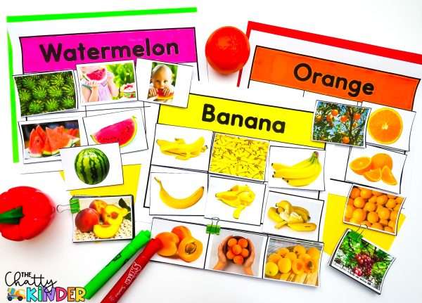 75+ Sorting Mats for Kindergarten Centers - The Chatty Kinder