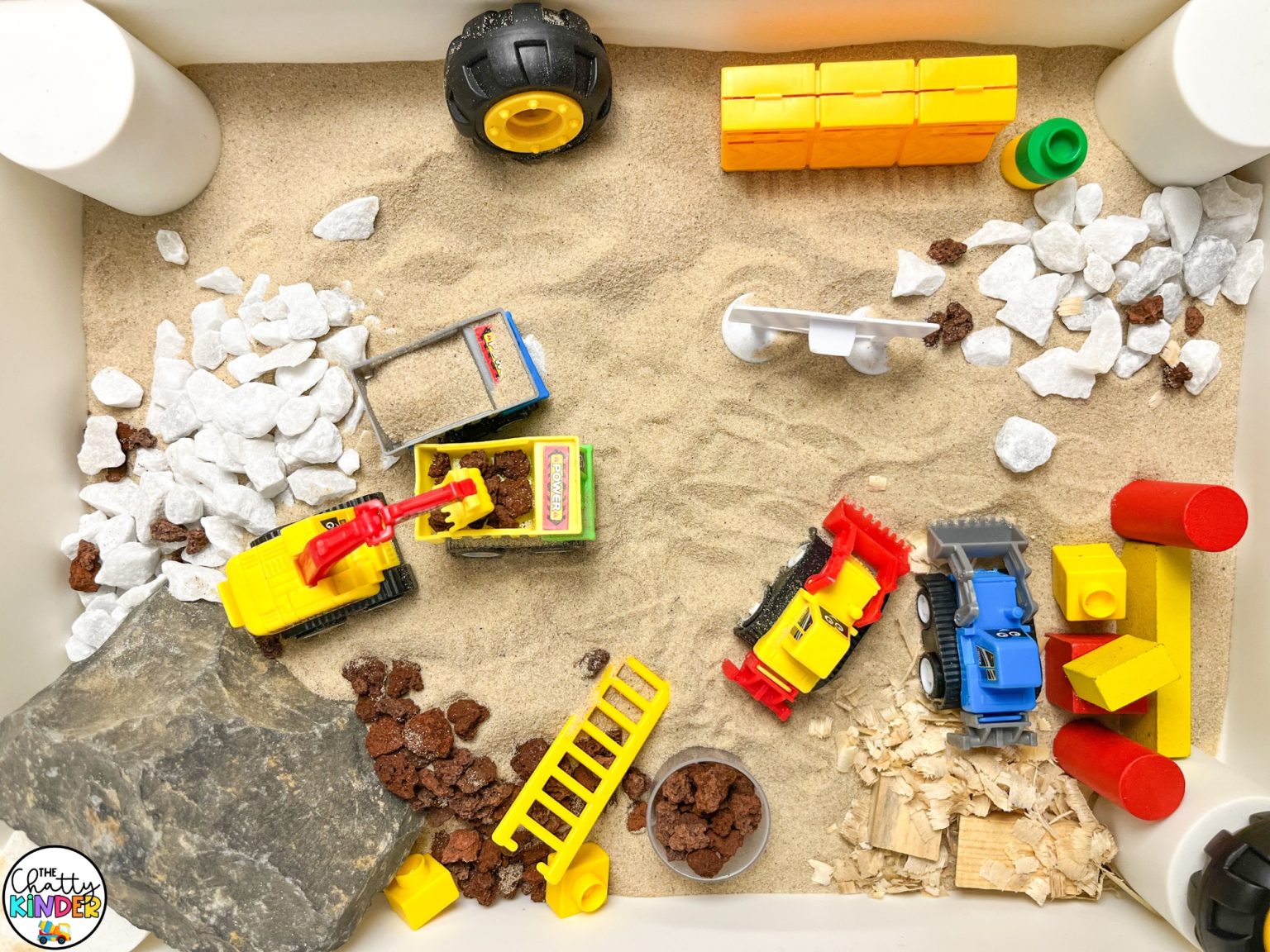 Construction Activities For Kids: Construction Sensory Bin - The Chatty ...
