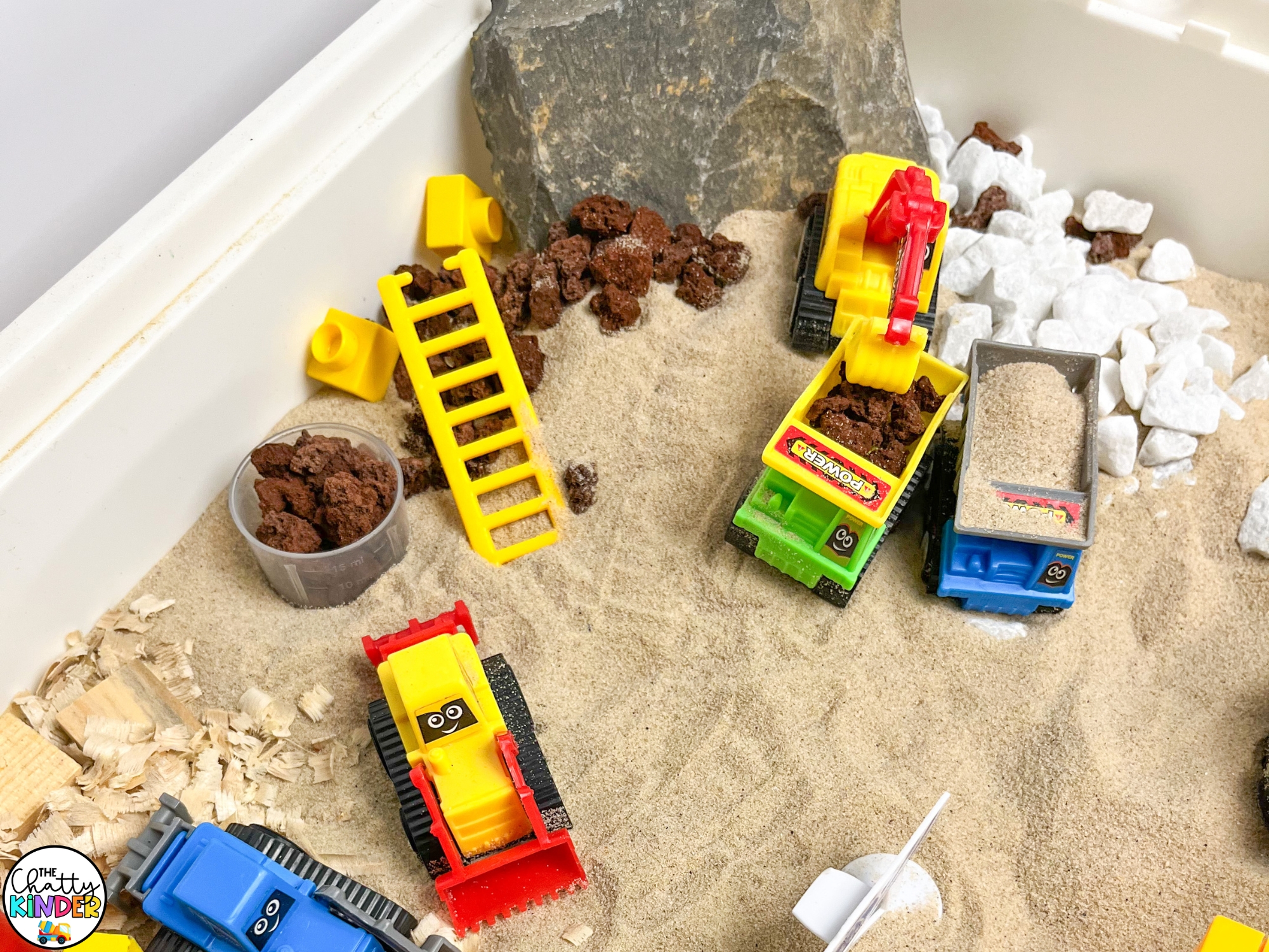 Construction Activities For Kids: Construction Sensory Bin - The Chatty ...