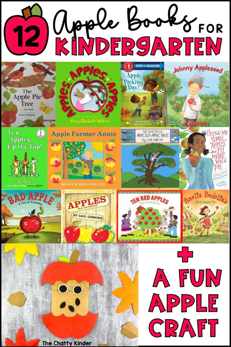 12 Apple Books For Kids and Apple Paper Bag Craft - The Chatty Kinder