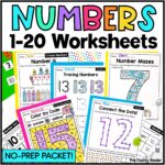 1-20 Number Sense Activities for Kindergarten Bundle - The Chatty Kinder